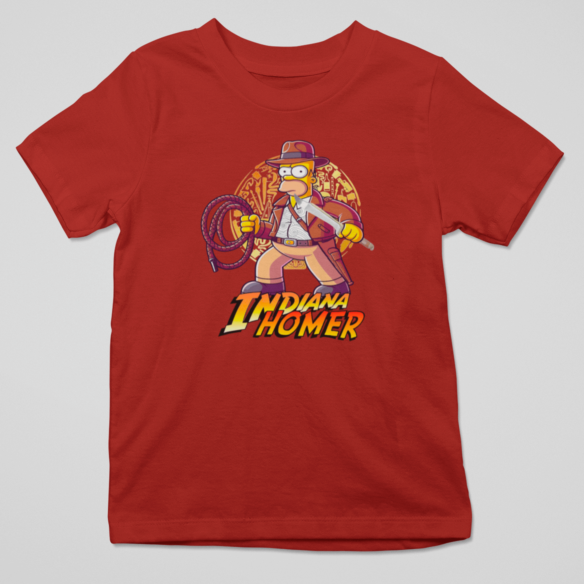 INDIANA HOMER - Camiseta Unisex de Humor y Cultura Pop
